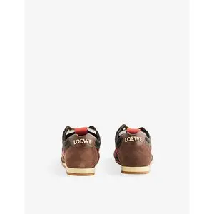 Loewe Ballet Runner 2.0 Suede And Woven Low-top Trainers - White/comb