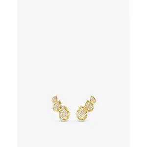 Boucheron Serpent Bohème Diamond Earrings In 18ct Gold - Yellow