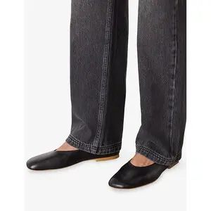Whistles Clean Leather Ballet Flats