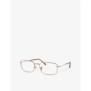 Ray-ban Rx3746v Rectangular Optical Glasses - Brown