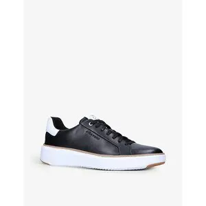 Cole Haan Grand Pro Topspin Leather Trainers - Black