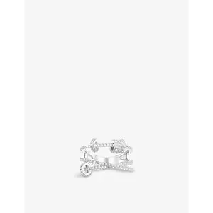 APM MONACO Sterling And Zirconia Ring - Silver