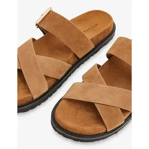 Whistles Celestine Buckle-detail Leather Sliders