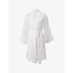 Bluebella Satin-trim Chiffon Kimono - Ivory