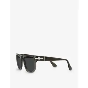 Persol Pillow-frame Acetate Sunglasses - Grey