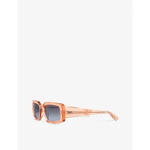 Ray-ban Rb4395 Kiliane Rectangle Frame Sunglasses - Orange