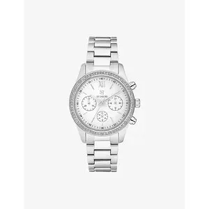 SIF JAKOBS Domenica Stainless Steel And Zirconia Quartz Watch - Silver