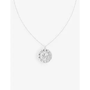 ASTRID & MIYU Aquarius Embossed Sterling Necklace - Silver