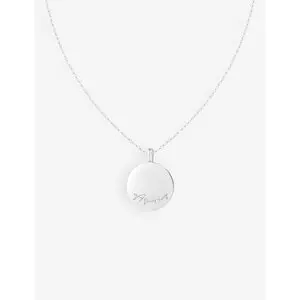 ASTRID & MIYU Aquarius Embossed Sterling Necklace - Silver