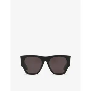 Chloé Acetate Square Frame Sunglasses - Black
