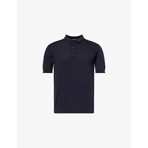John Smedley Sea Island Cotton Polo Shirt - Midnight