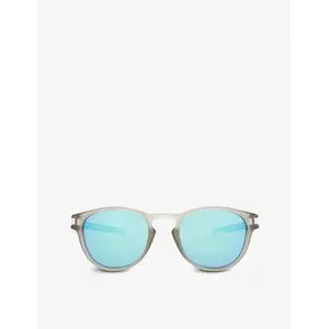 Oakley Oval Frame Sunglasses With Metallic Lenses