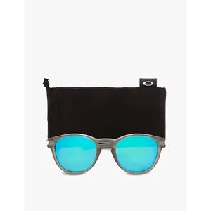 Oakley Oval Frame Sunglasses With Metallic Lenses