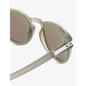 Oakley Oval Frame Sunglasses With Metallic Lenses