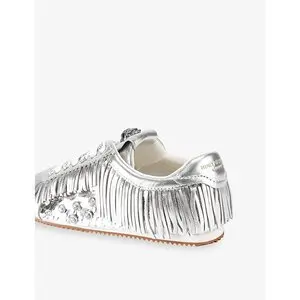 Kurt Geiger Islington Fringed Leather Trainers