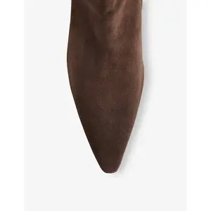 Whistles Pointed Toe Suede Heeled Boots
