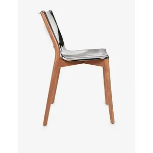 ALESSI Poêle Steel And Beech-wood Chair - Silver