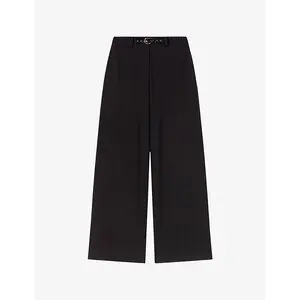 Maje Wide-leg Trousers - Black