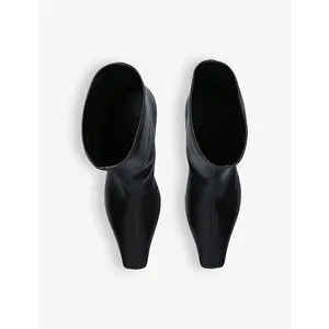 Khaite Arizona Leather Ankle Boots