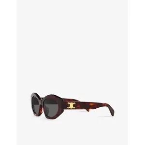 Celine Oval-frame Acetate Sunglasses