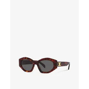 Celine Oval-frame Acetate Sunglasses