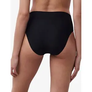Chantelle Soft Stretch High-cut Stretch-woven Briefs - Black