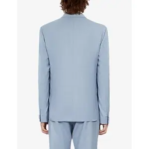 The Kooples Single-breasted Notch-lapel Wool Blazer - Blue