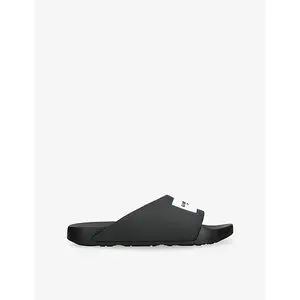 Givenchy Rubber Slides With Embossed Logo - Black
