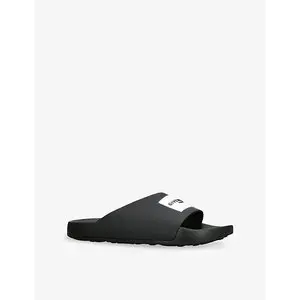 Givenchy Rubber Slides With Embossed Logo - Black