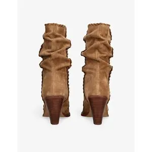 Dolce Vita Julith Suede Ankle Boots With Mid Block Heel