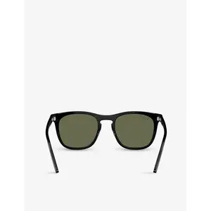 Ray-ban Rb2210 Square-frame Acetate Sunglasses - Black