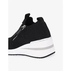 Carvela Embellished Fabric Trainers With Chunky Sole - Black