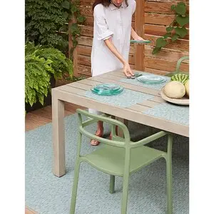 CHILEWICH Rectangular Woven Placemat 36cm X 48cm - Mint
