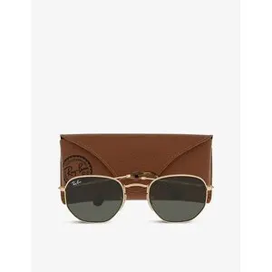 Ray-ban Hexagonal-frame Sunglasses - Gold