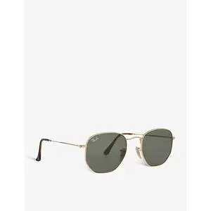 Ray-ban Hexagonal-frame Sunglasses - Gold