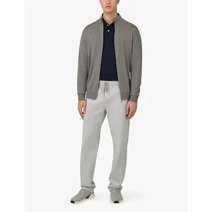 Boggi Milano Superfine Wool Knit Full-zip Jumper