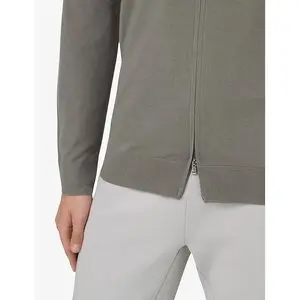 Boggi Milano Superfine Wool Knit Full-zip Jumper