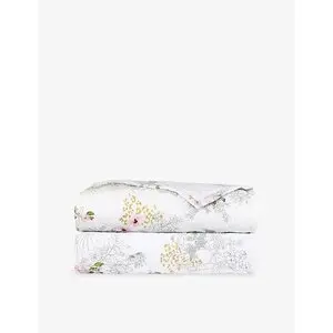YVES DELORME Orchidee Cotton-blend Bedcover - Multicoloured
