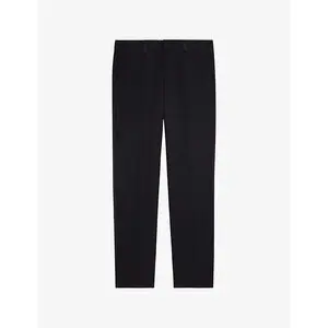 The Kooples Straight-leg Regular-fit Wool Trousers - Black