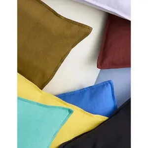 HAY Square Cotton And Linen Cushion 50cm X 50cm - Iron Red