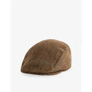 DENTS Fonthill Flat-crown Wool Cap - Chestnut