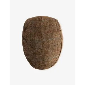 DENTS Fonthill Flat-crown Wool Cap - Chestnut