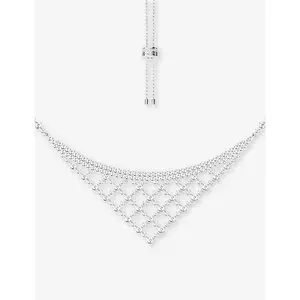 APM MONACO Sterling And Cubic Zirconia Necklace - Silver