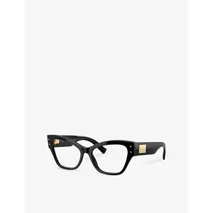 Dolce & Gabbana Irregular Frame Optical Glasses - Black
