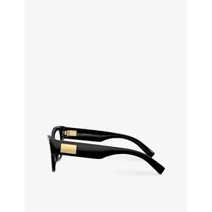 Dolce & Gabbana Irregular Frame Optical Glasses - Black