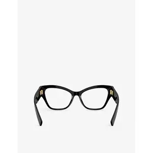 Dolce & Gabbana Irregular Frame Optical Glasses - Black