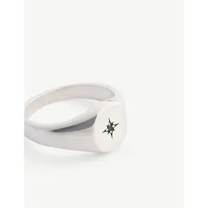 SERGE DENIMES Sterling Signet Ring