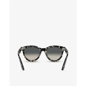 Ray-ban Rb2241 Wayfarer Way Round-frame Propionate Sunglasses - Grey