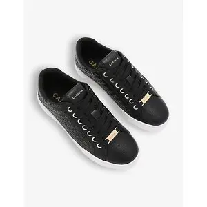 Carvela Daze Weave Logo-plaque Faux-leather Low-top Trainers