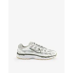 Nike Nike P-6000 Leather And Mesh Trainers Light Bone Sail Phantom